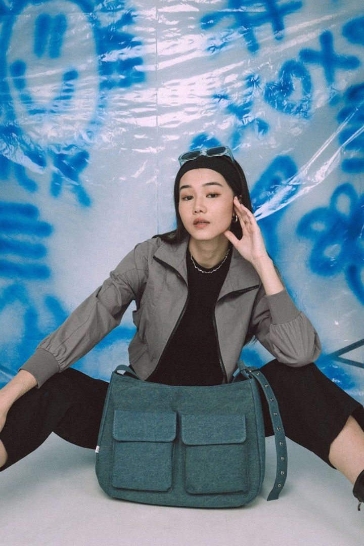 The Tinsel Rack - Marvin Nylon Bomber Jacket (Smoke Grey) Limited ...