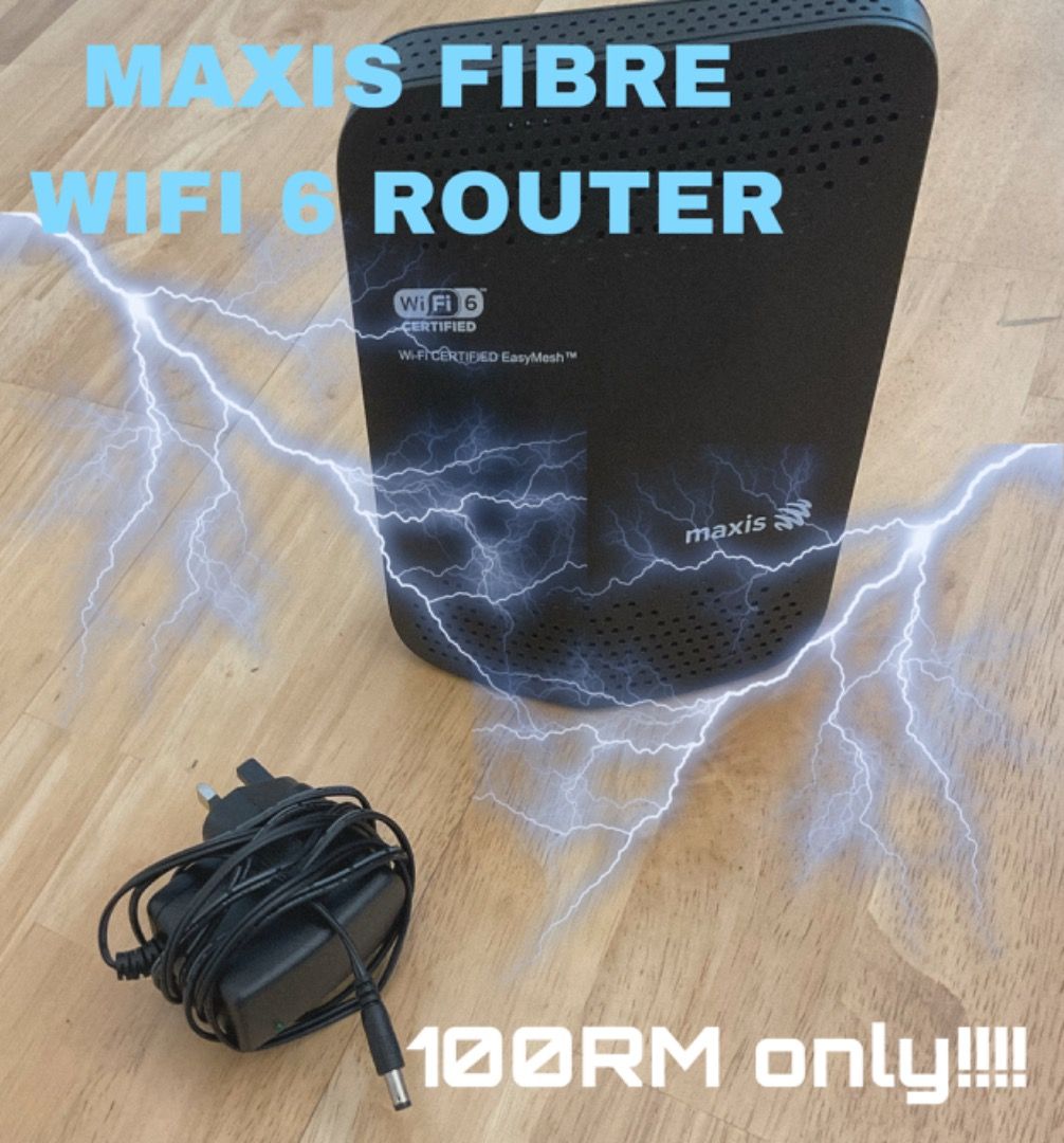 Maxis Fibre Wifi6 router Model:AR2140 PLEASE MESSAGE ME ONLY IF YOU ...