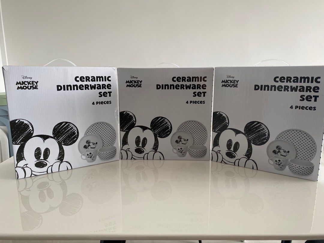 Mickey Mouse ceramic dinnerware set, Furniture & Home Living ...