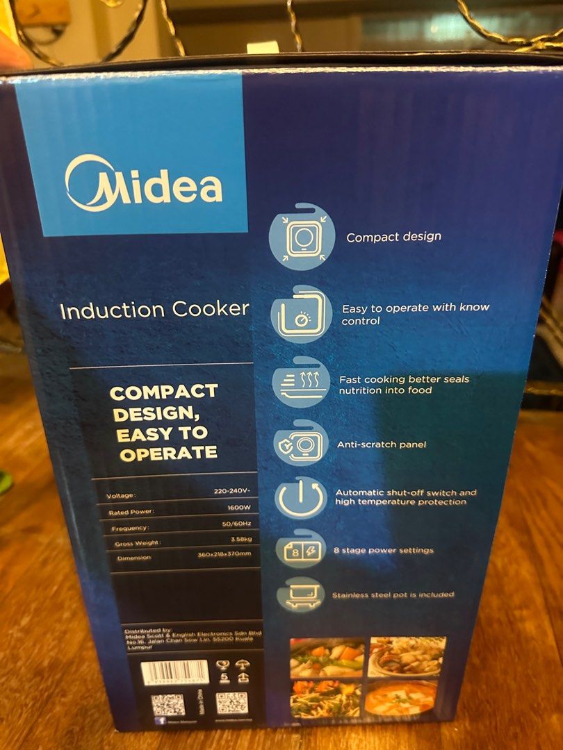 MIDEA INDUCTION COOKER, TV & Home Appliances, Kitchen Appliances ...