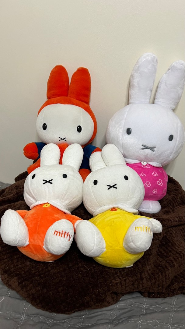 Miffy Plushies Stuff Toy for Take all, Hobbies & Toys, Toys & Games on ...