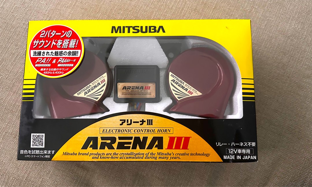 Mitsuba Arena III, Car Parts & Accessories, Lightings, Horns, and other ...