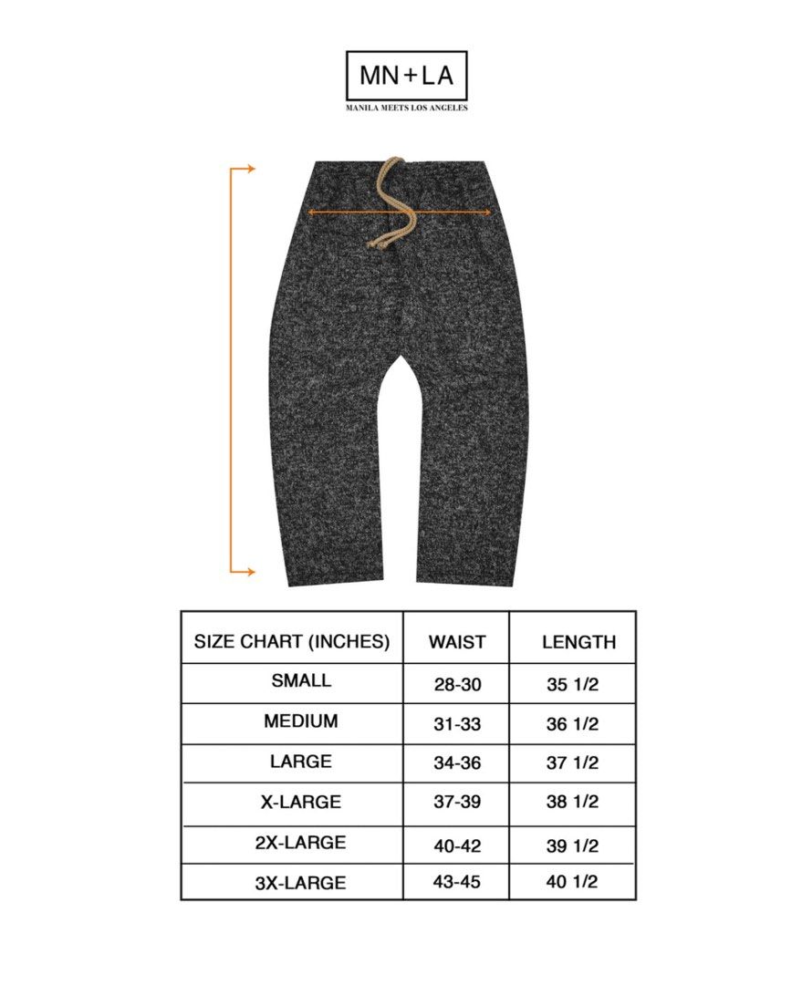 MNLA ultra wide pants in rock, Men's Fashion, Bottoms, Joggers on Carousell