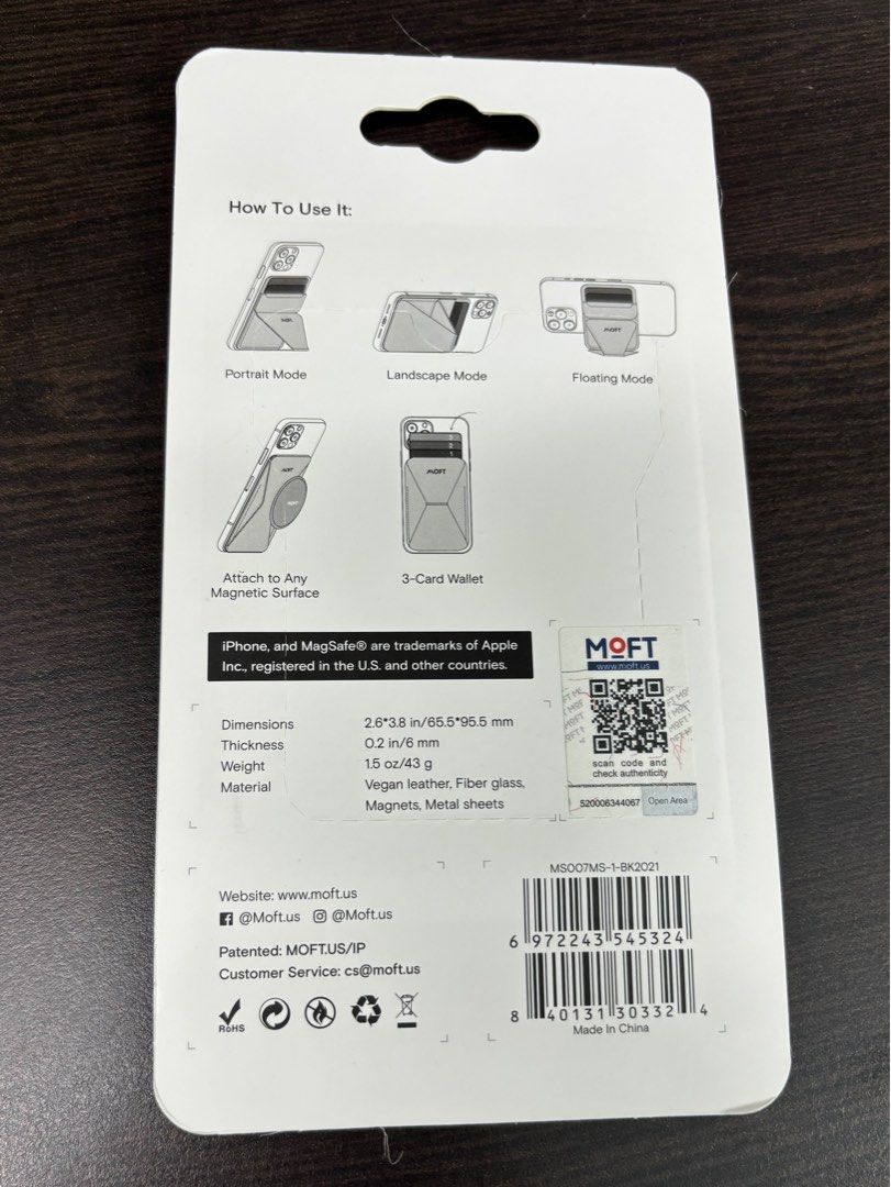 MoFT Snap-on Phone Stand & Wallet - MagSafe Compatible, Mobile Phones & Gadgets, Mobile & Gadget ...