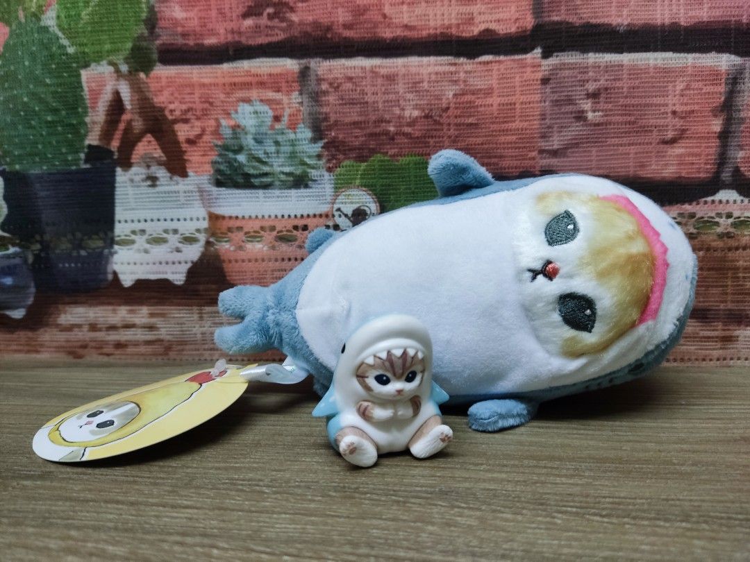 Mofusand samenyan Cat shark plush with cat shark figure, Hobbies & Toys ...
