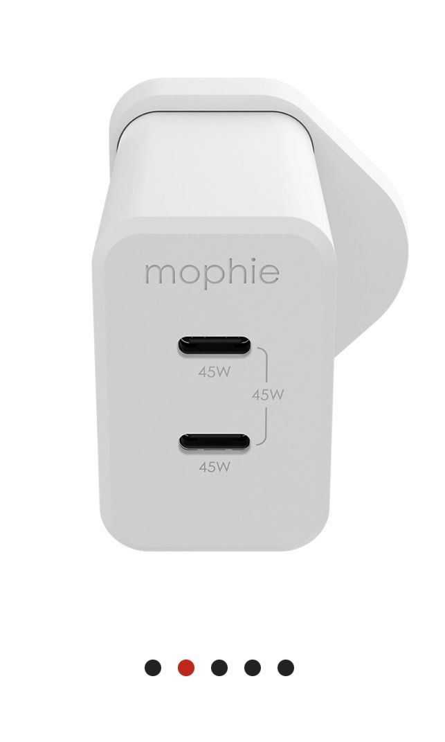 MOPHIE Speedport 45W Dual USB-C PD GAN fast wall charger, Mobile Phones ...