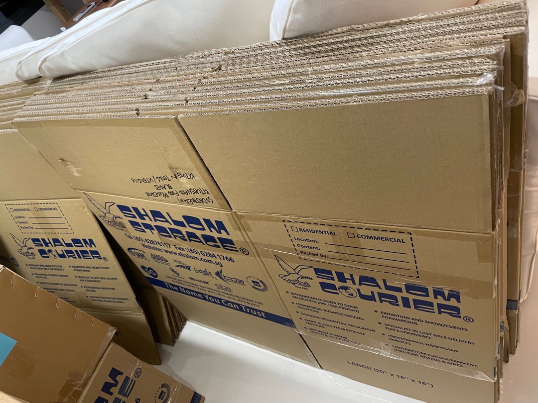 Moving boxes. Bundle of 10., Furniture & Home Living, Home Improvement ...
