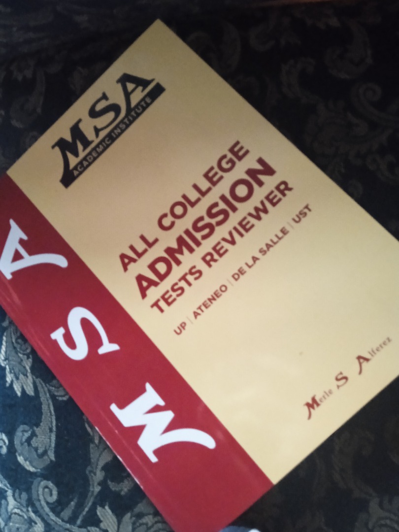 MSA - All College Admission Tests Reviewer, Hobbies & Toys, Books ...