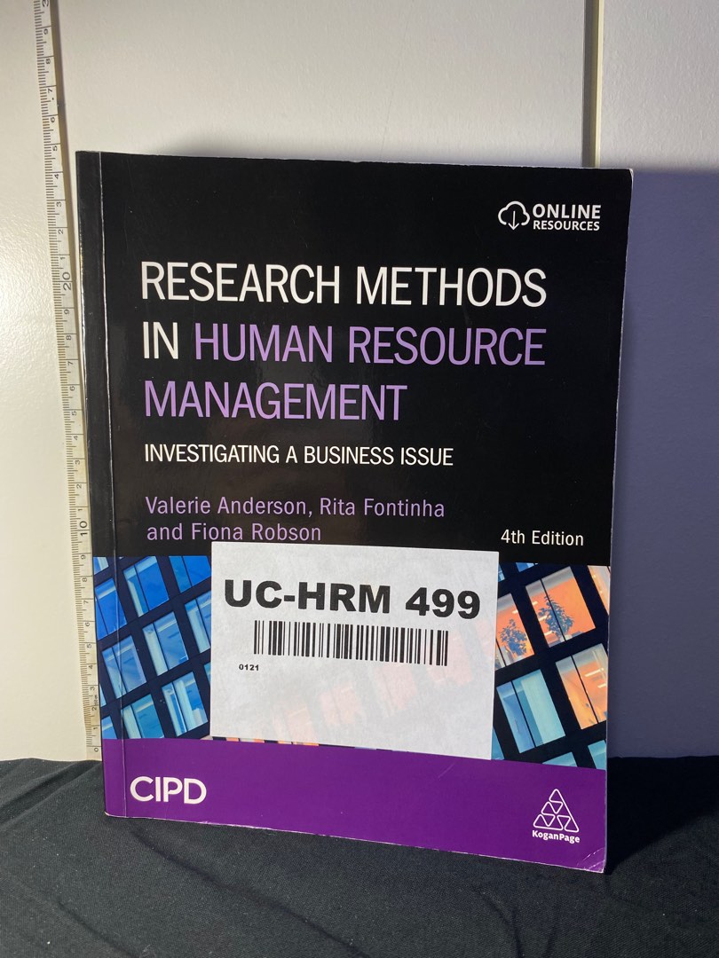 (NEW) Research Methods in Human Resource Management Investing a Business Issue 4th Edition by ...