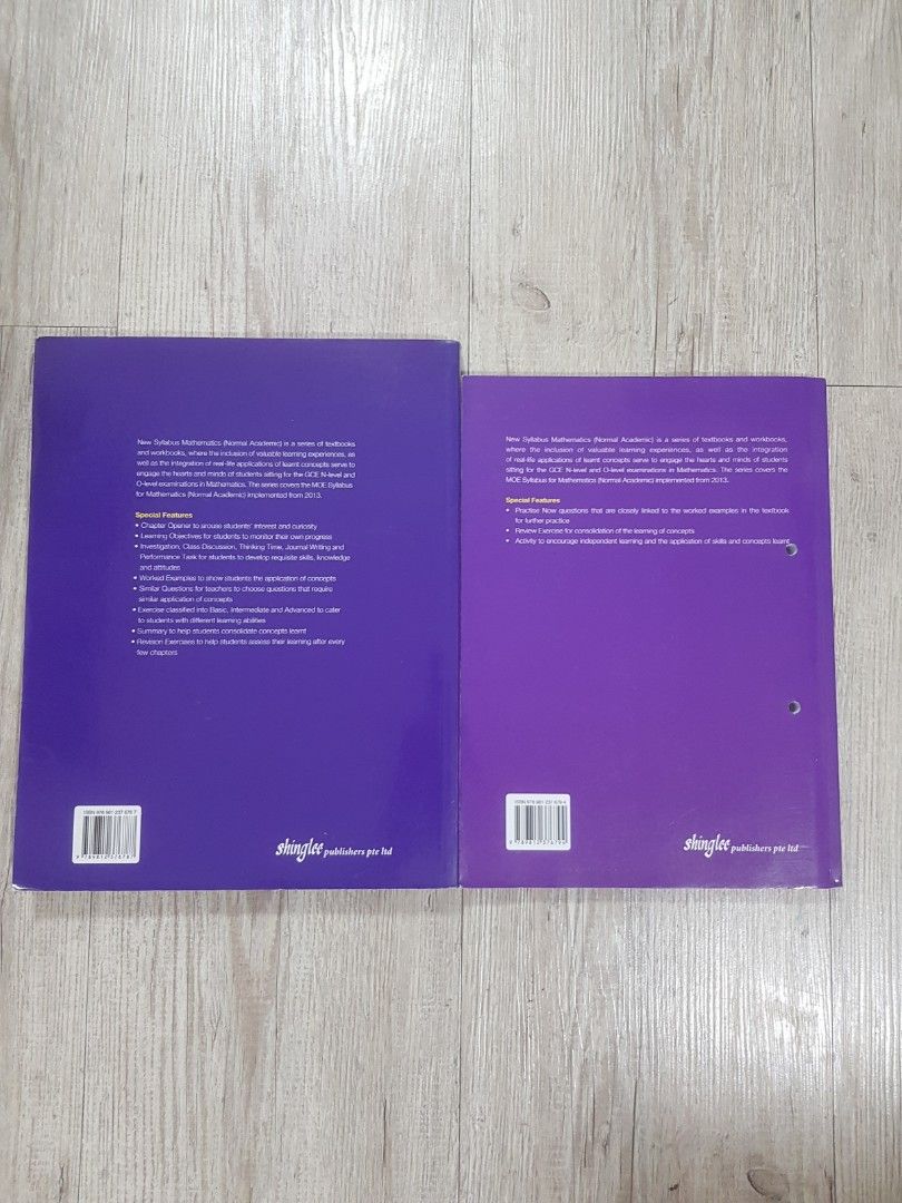 New Syllabus Mathematics Normal Academic 2NA Textbook and Workbook ...