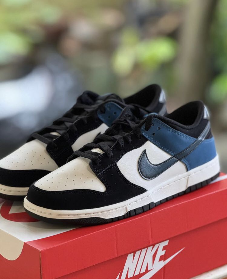 Nike Dunk Low Retro “Airbrush-Industrial Blue”, Men's Fashion, Footwear ...