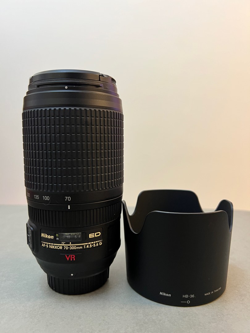 Nikon Nikkor 70-300mm f/4.5-5.6 ED VR, 攝影器材, 鏡頭及裝備 - Carousell