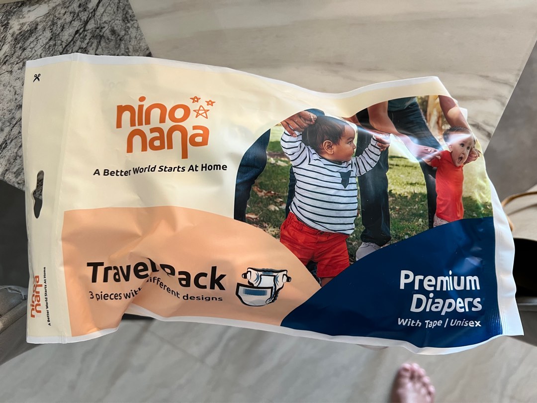 Nino nana newborn 3pc pack, Babies & Kids, Bathing & Changing, Diapers ...