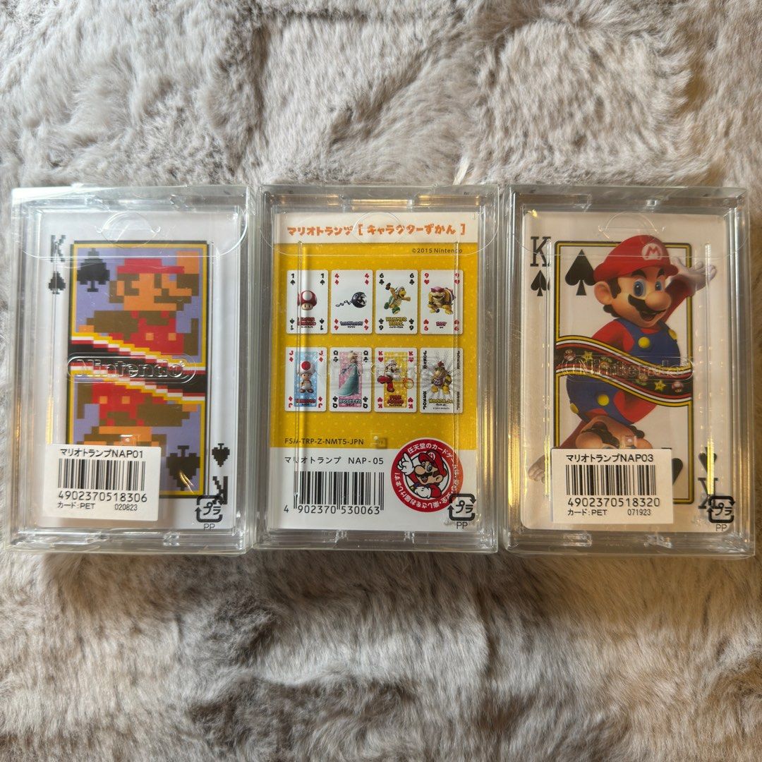 Nintendo Mario Playing poker cards, Hobbies & Toys, Memorabilia ...