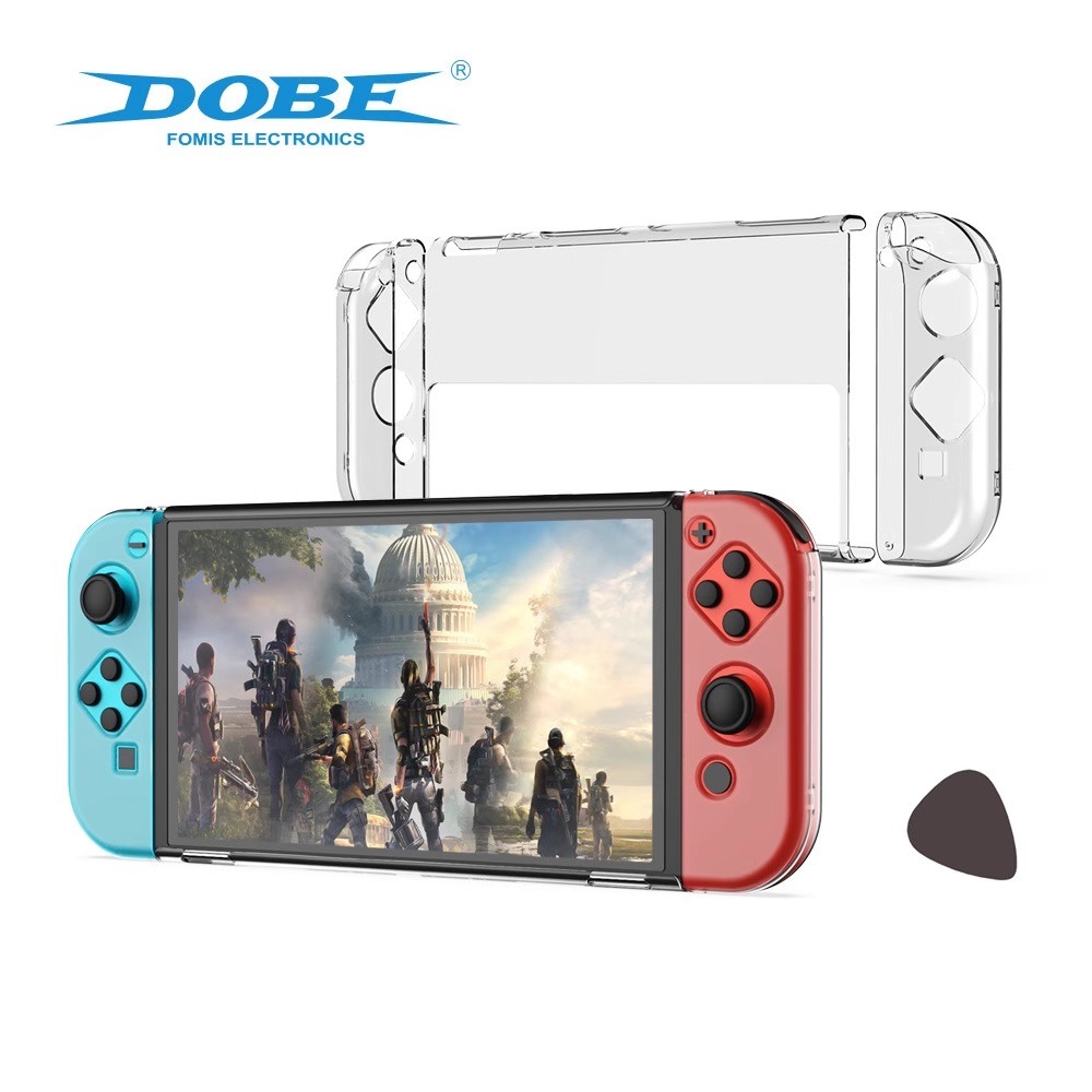 Nintendo Switch OLED Model DOBE Transparent Crystal Clear Full Coverage ...