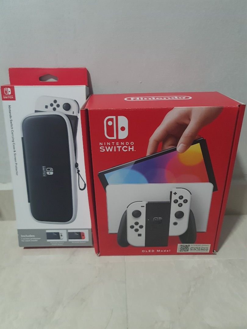 Nintendo Switch OLED White, Video Gaming, Video Game Consoles, Nintendo ...