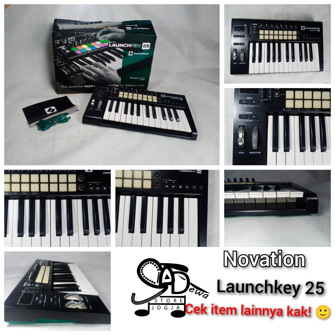 NOVATION LAUNCHKEY 25 MK2 FULL SIZE MIDI CONTROLLER MKII KEYBOARD ...
