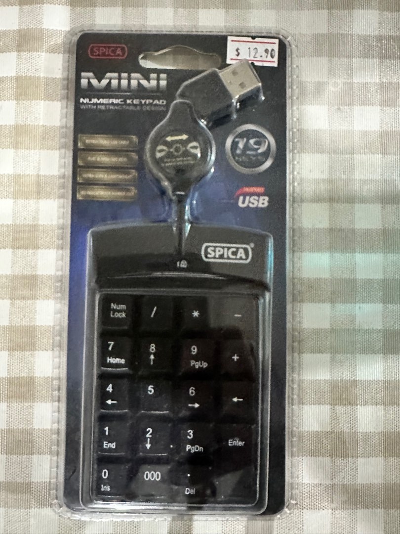 Numeric keypad with retractable USB wire, Computers & Tech, Parts & Accessories, Computer ...