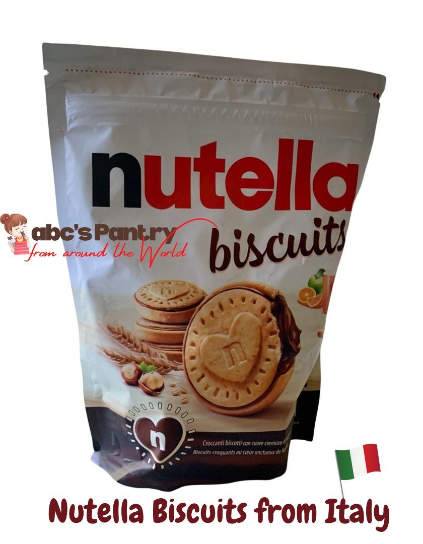 NUTELLA ITALY | Biscuits Resealable Bag | 304g, Food & Drinks, Other ...