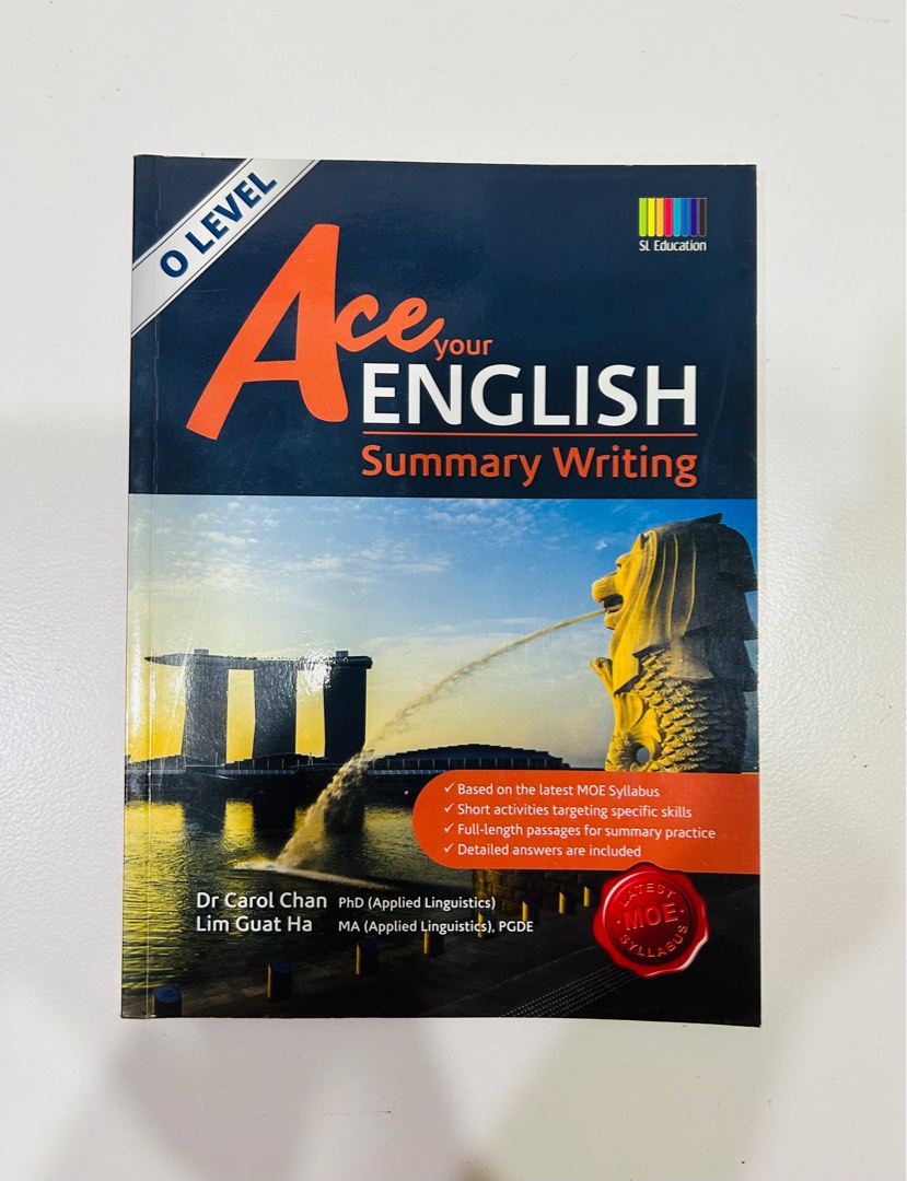 O level Ace your English: Summary Writing, Hobbies & Toys, Books ...