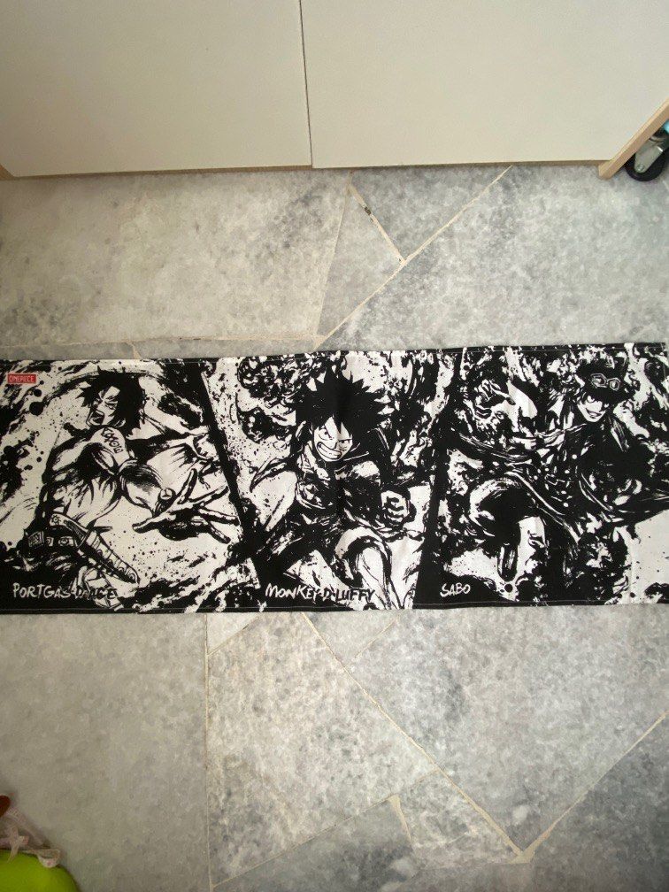 One Piece Luffy Ace Sabo Ichibankuji Sumishikikaigi Hanging Cloth ...