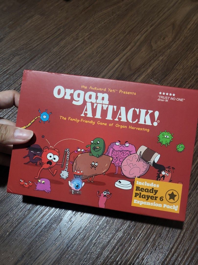 Organ Attack! by Awkward Yeti, Hobbies & Toys, Toys & Games on Carousell