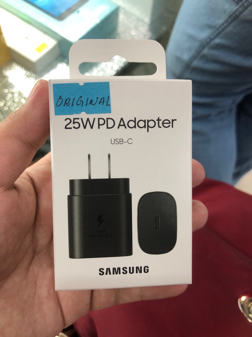 Original 25W Samsung Adapter, Mobile Phones & Gadgets, Mobile & Gadget ...