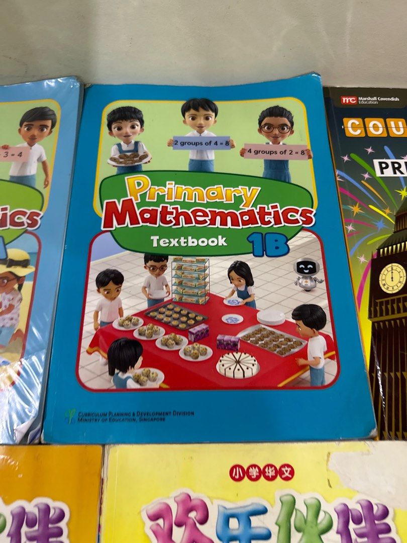 P1 Chinese & Math Textbook Bundle, Hobbies & Toys, Books & Magazines ...