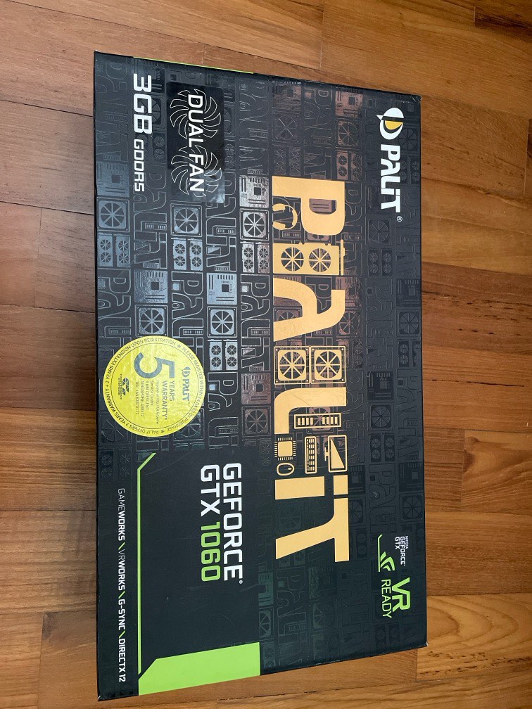 Palit Nvidia 1060 3GB, Computers & Tech, Parts & Accessories, Computer Parts on Carousell