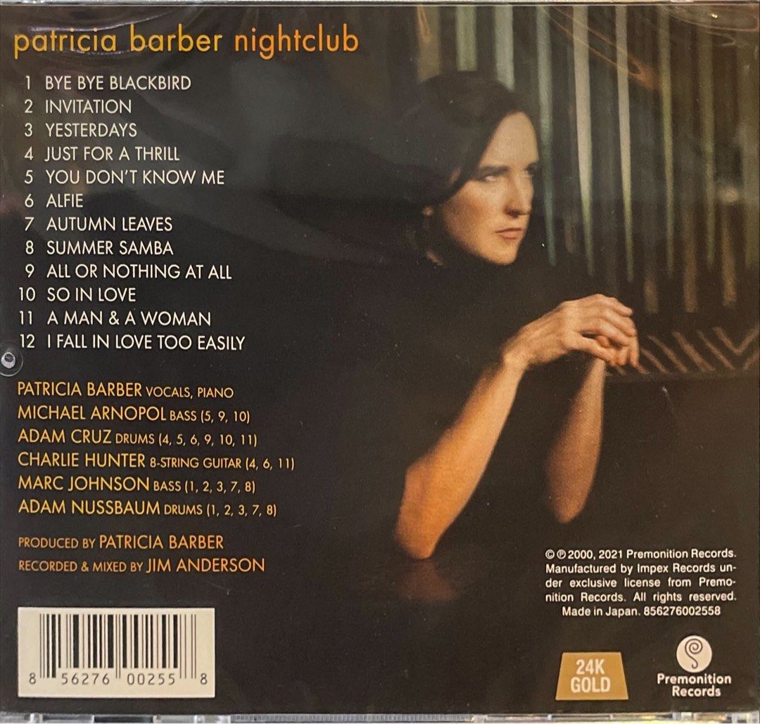 PATRICIA BARBER: NIGHTCLUB (LIMITED EDITION 24K GOLD CD), Hobbies ...