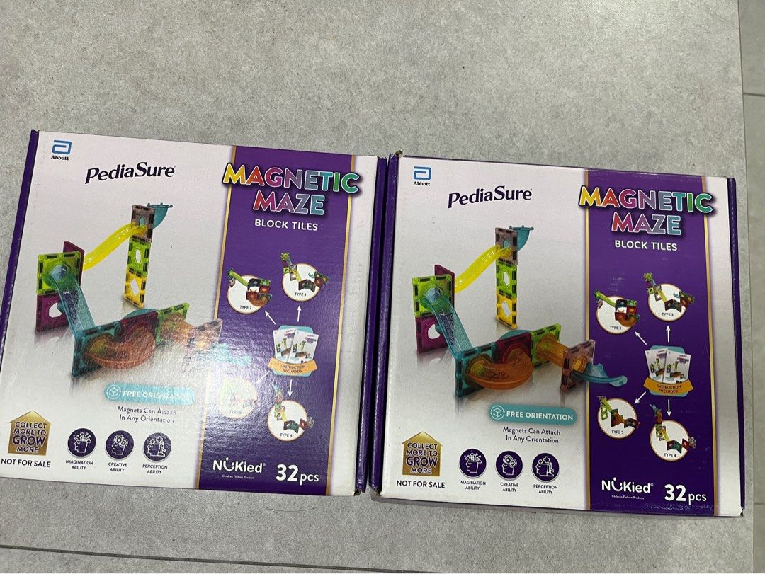 Pediasure Magnetic Maze Block Tiles, Hobbies & Toys, Toys & Games on ...