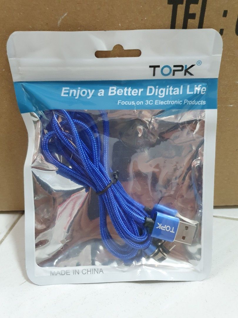Phone Charging Cable with exchangeable header Adopter (TOPK), Computers ...