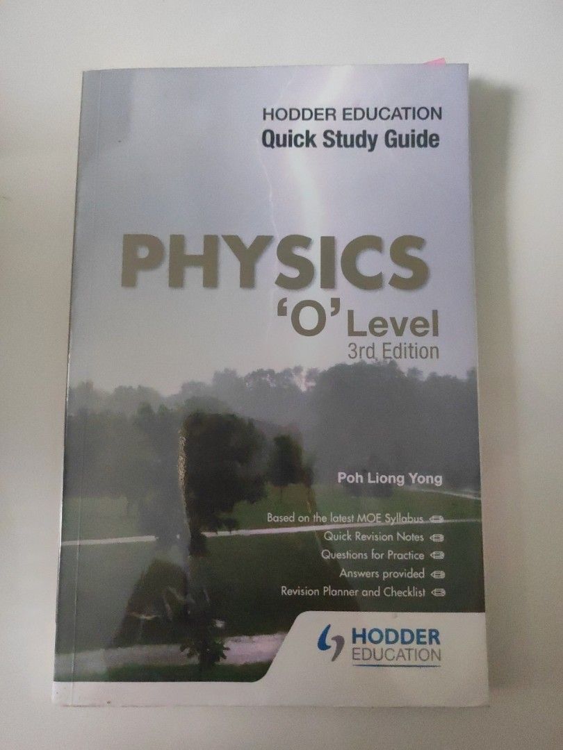 PHYSICS O LEVEL STUDY GUIDE (hodder education), Hobbies & Toys, Books ...