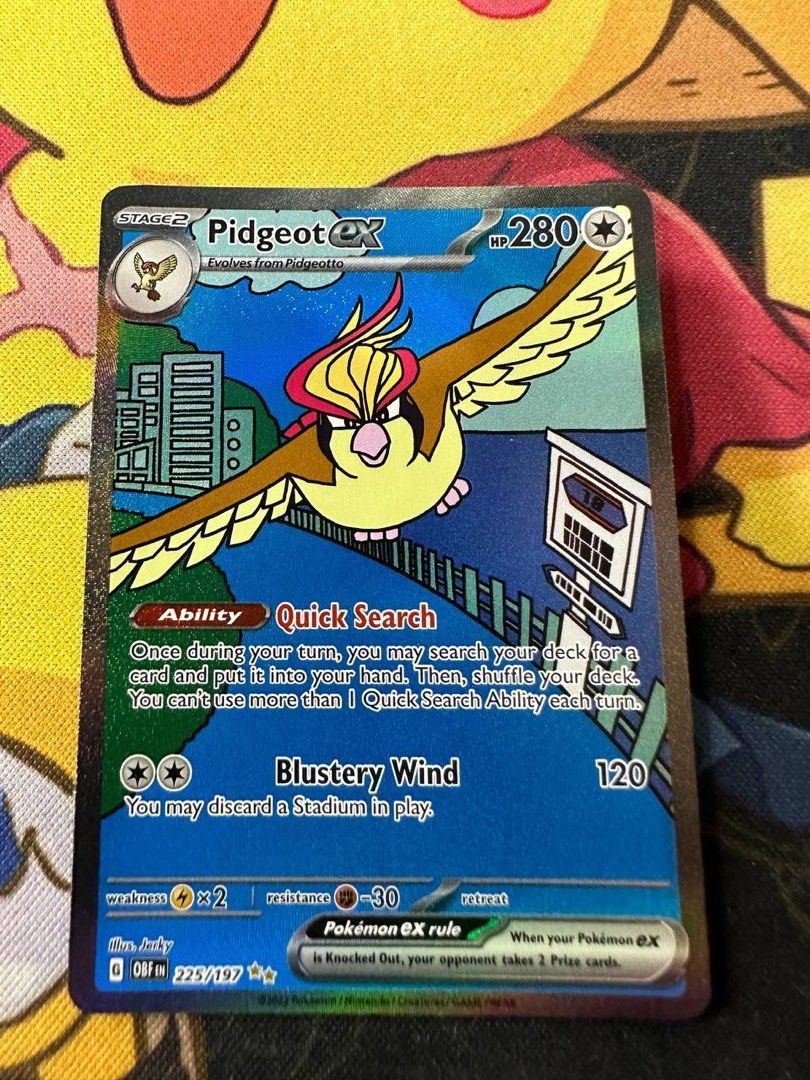 Pidgeot SIR - Obsidian Flames, Hobbies & Toys, Memorabilia ...