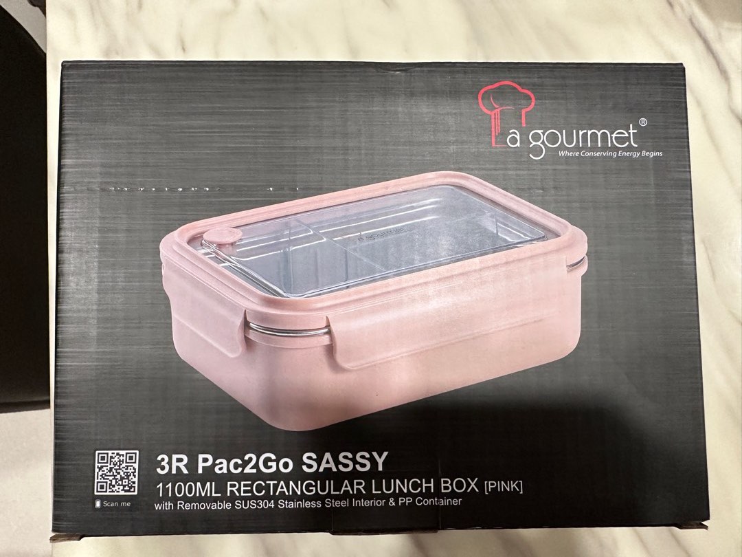 Pink Food container, Furniture & Home Living, Kitchenware & Tableware ...