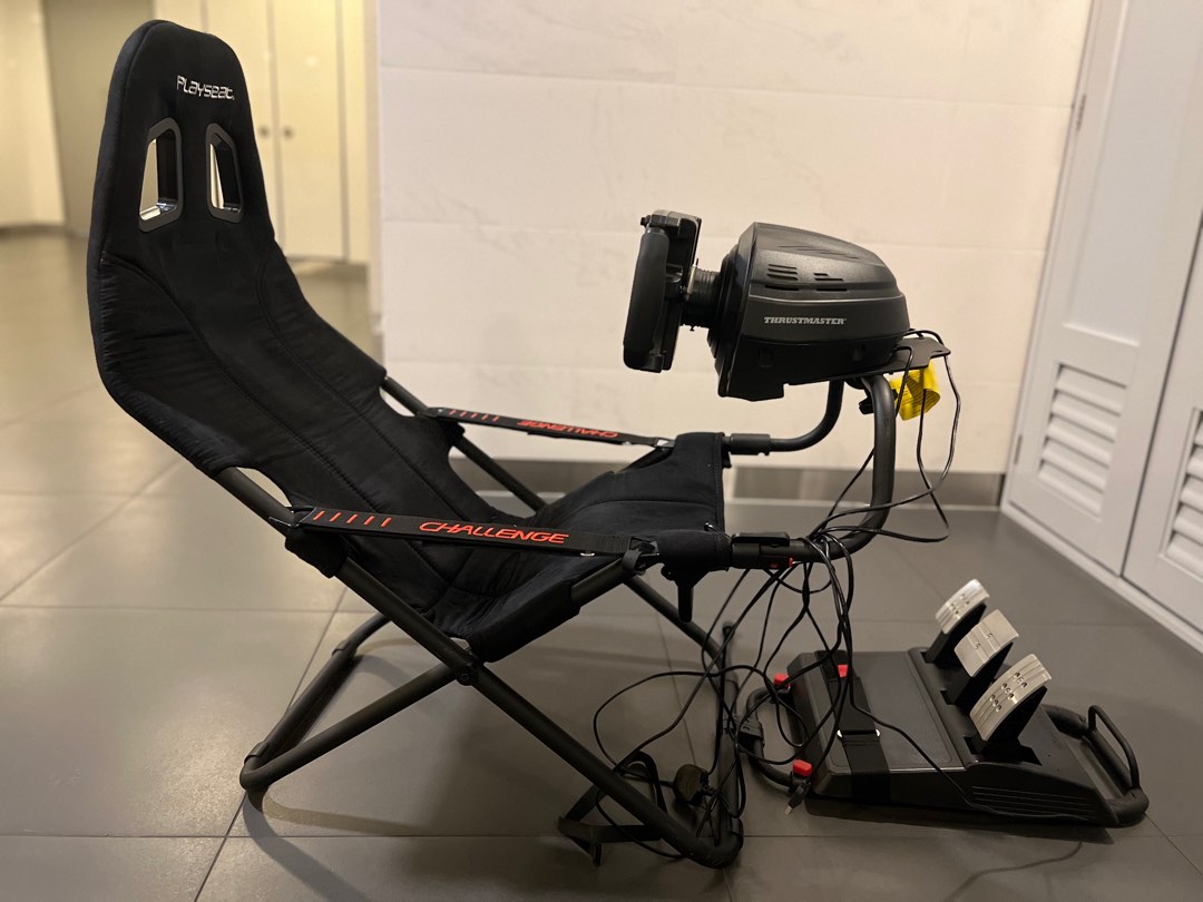Playseat Challenge + Thrustmaster Steering, Video Gaming, Gaming ...