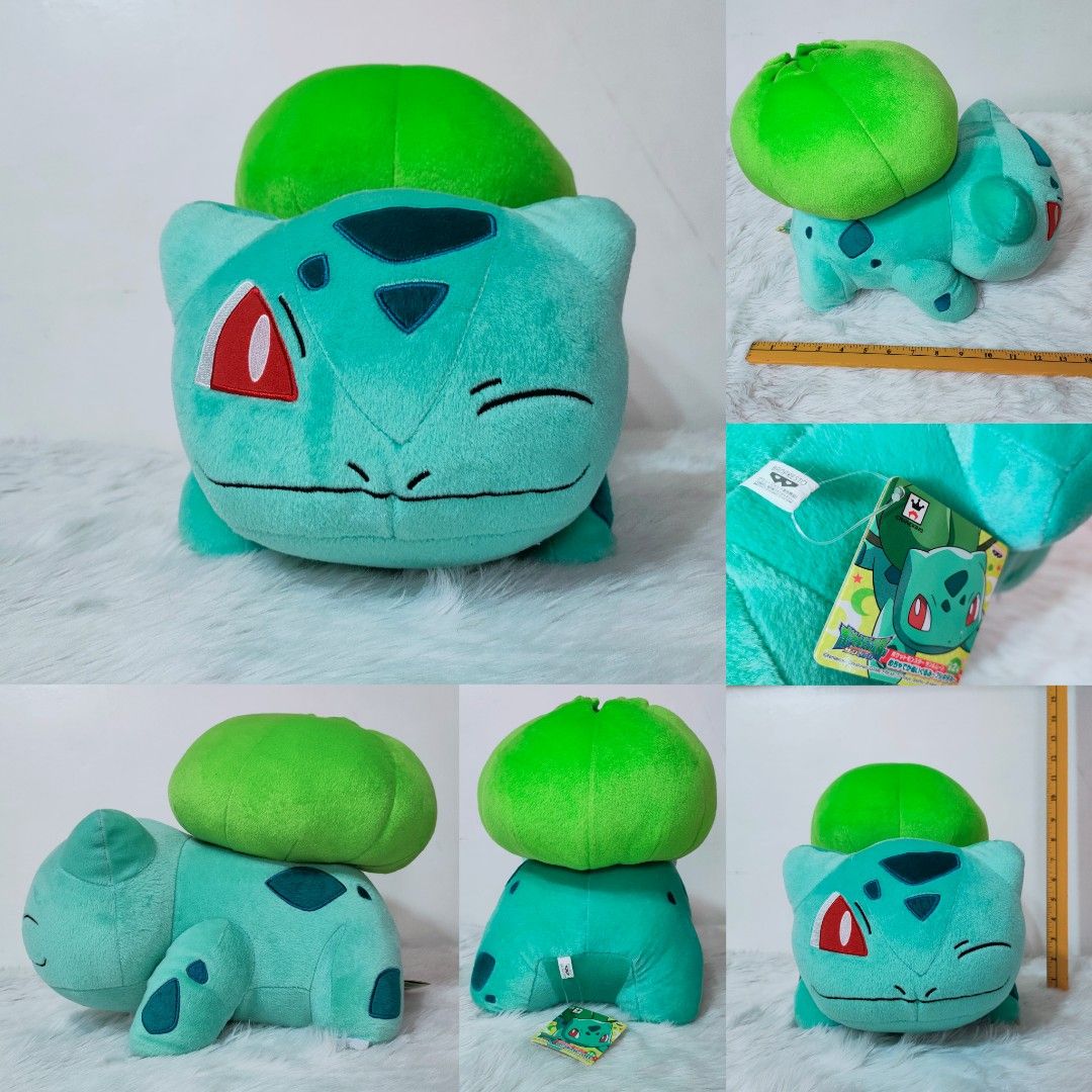 Pokemon Bulbasaur Wink Super Jumbo Plush, Hobbies & Toys, Toys & Games ...