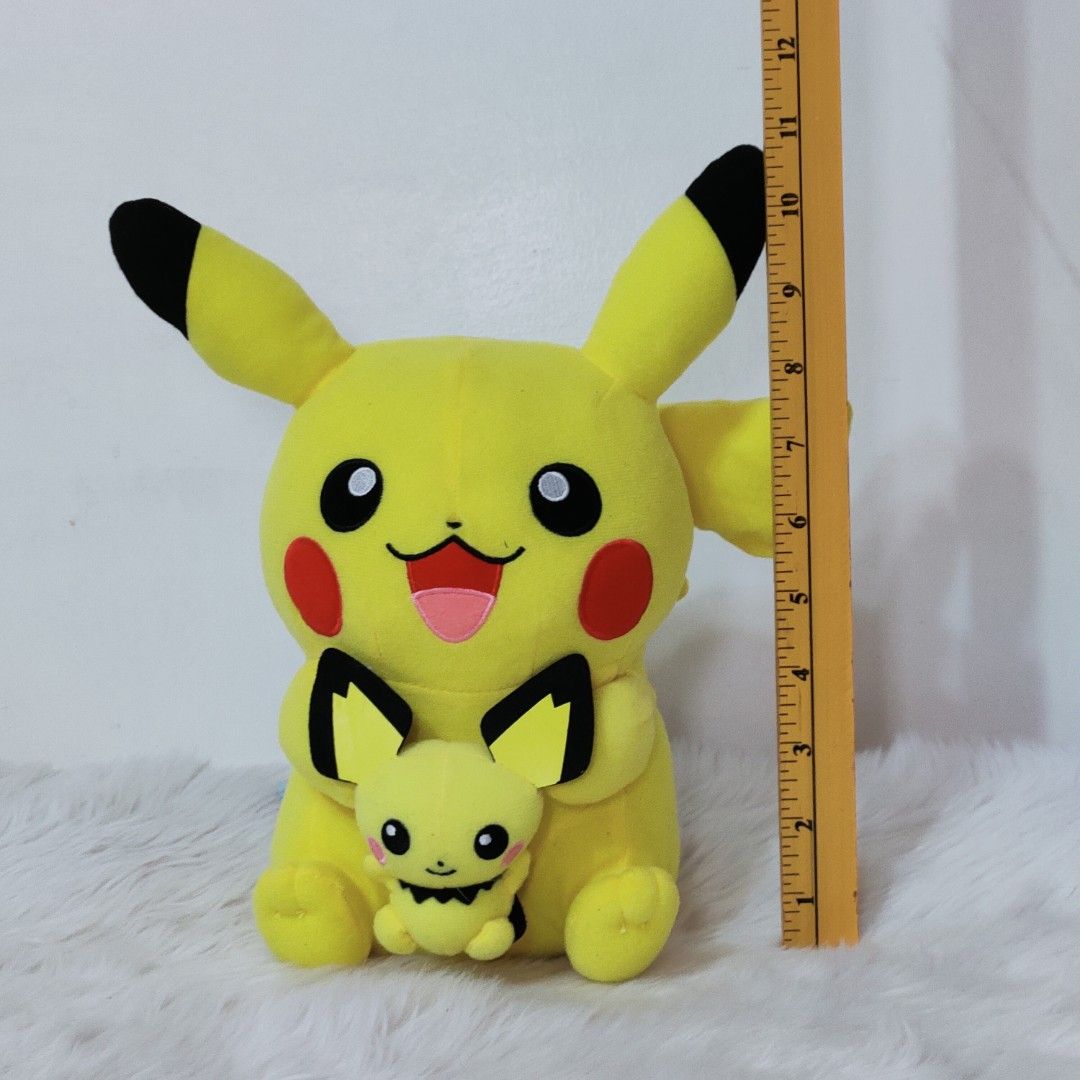 Pokemon Center Pikachu with Baby Pichu Plush, Hobbies & Toys, Toys ...