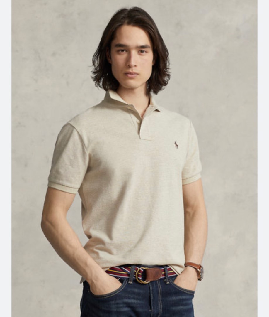 Polo Ralph Lauren Cream Polo Shirt, Men's Fashion, Tops & Sets, Tshirts ...