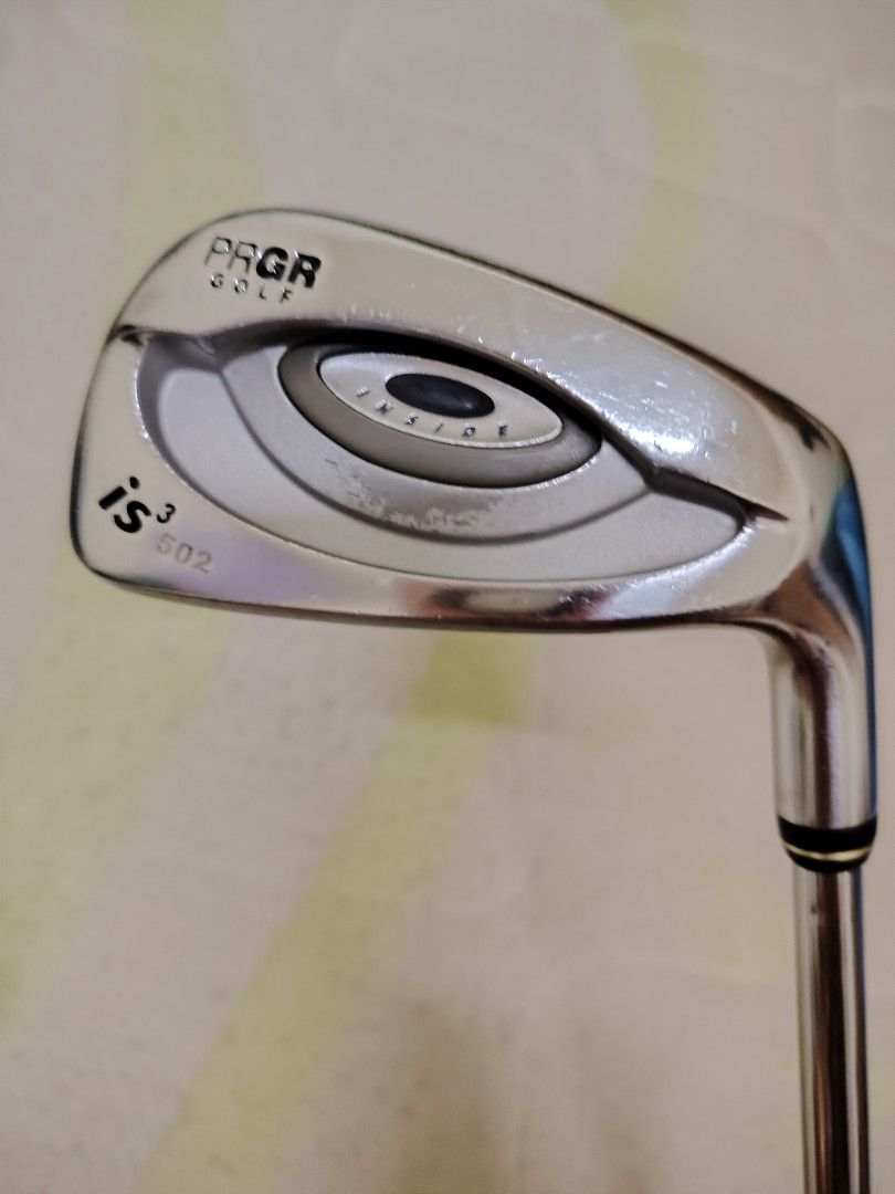 PRGR Golf IS3 502 7pcs (6-S) R Flex Light Spec Steel Shaft Iron Set, Sports Equipment, Sports ...