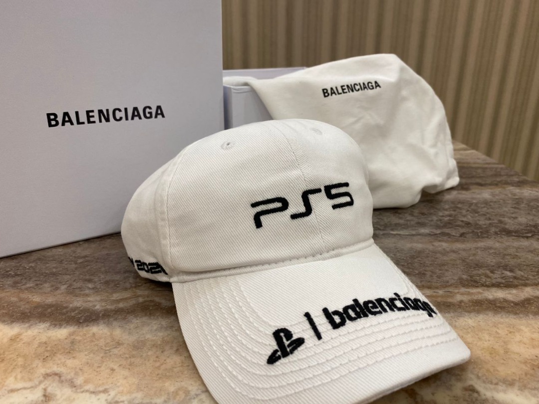 PS5 Balenciaga cap, Luxury, Apparel on Carousell