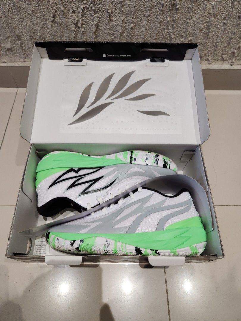 Puma MB2 Low Elektro Green Basketball Shoes [kyrie kd luka gt cut kd ...