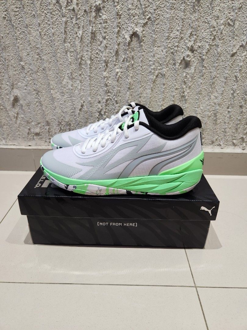 Puma MB2 Low Elektro Green Basketball Shoes [kyrie kd luka gt cut kd ...