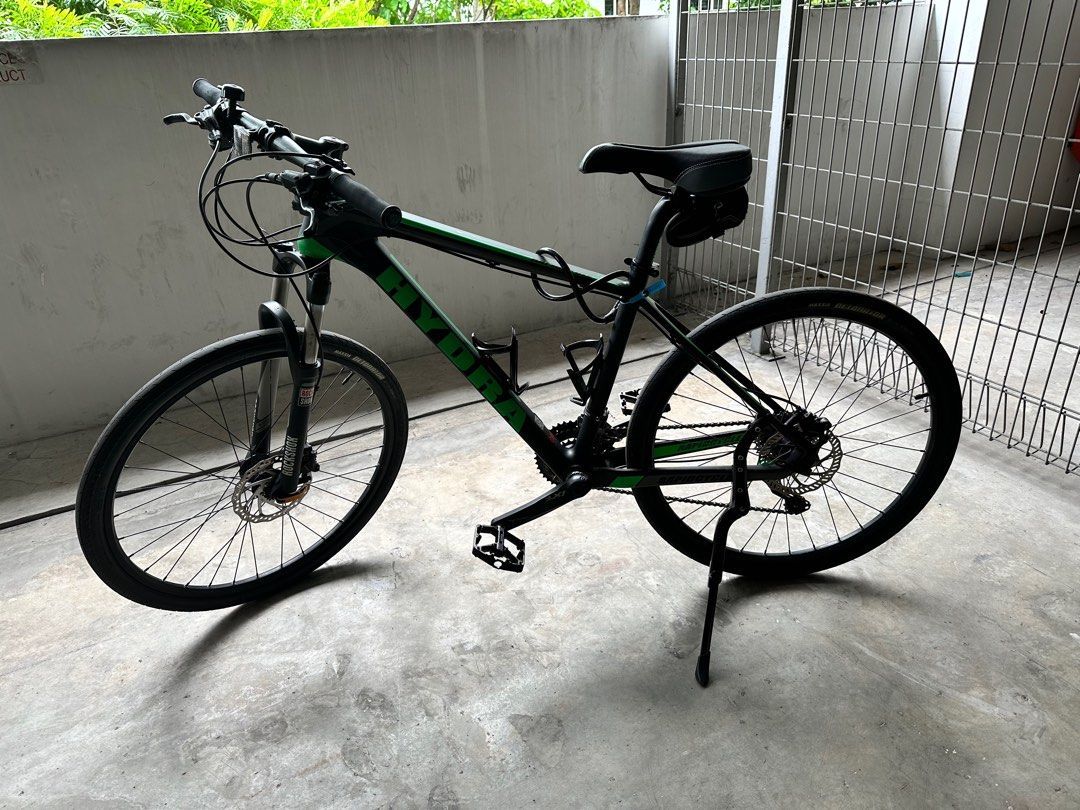 Rare Carbon frame 26” Hybrid / MTB bicycle with road and offroad wheels, Sports Equipment ...