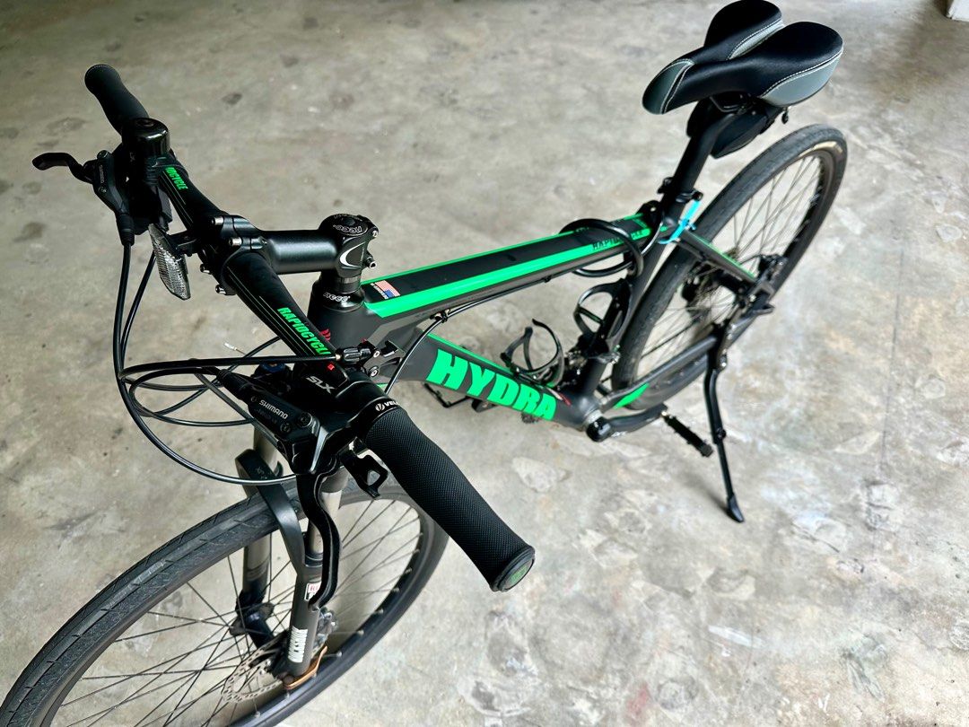 Rare Carbon frame 26” Hybrid / MTB bicycle with road and offroad wheels, Sports Equipment ...