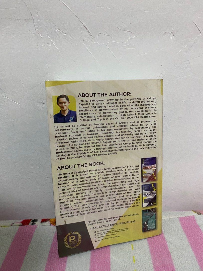 Rex Banggawan Income Taxation 2023-2024, Hobbies & Toys, Books ...