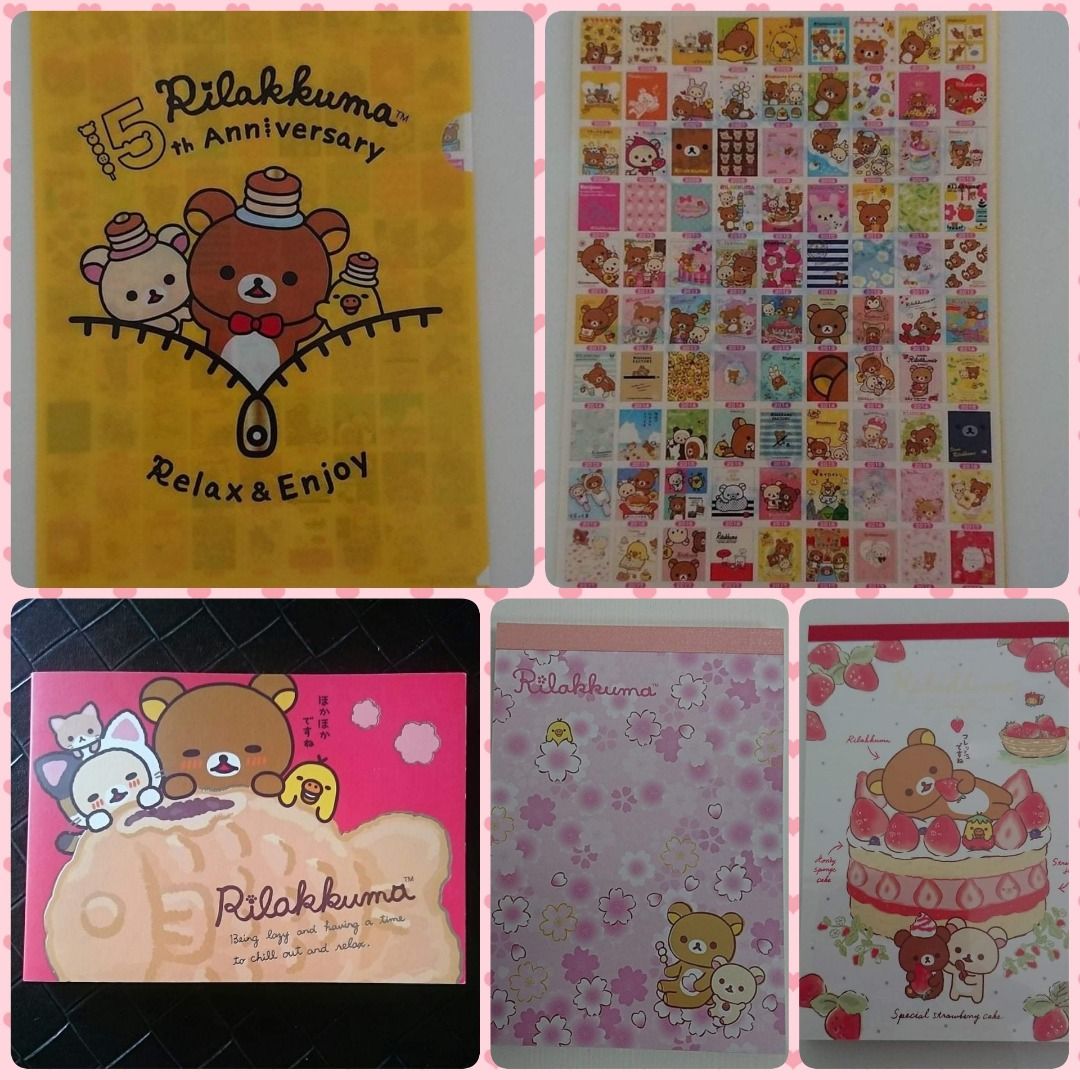 Rilakkuma Kuji Panda & Clover Series Tall Glass, Hobbies & Toys ...