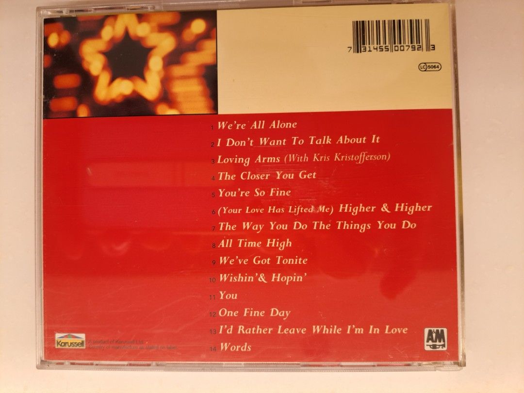 Rita Coolidge - All Time High. Gold cd, Spectrum Music. Japan. 1993 ...