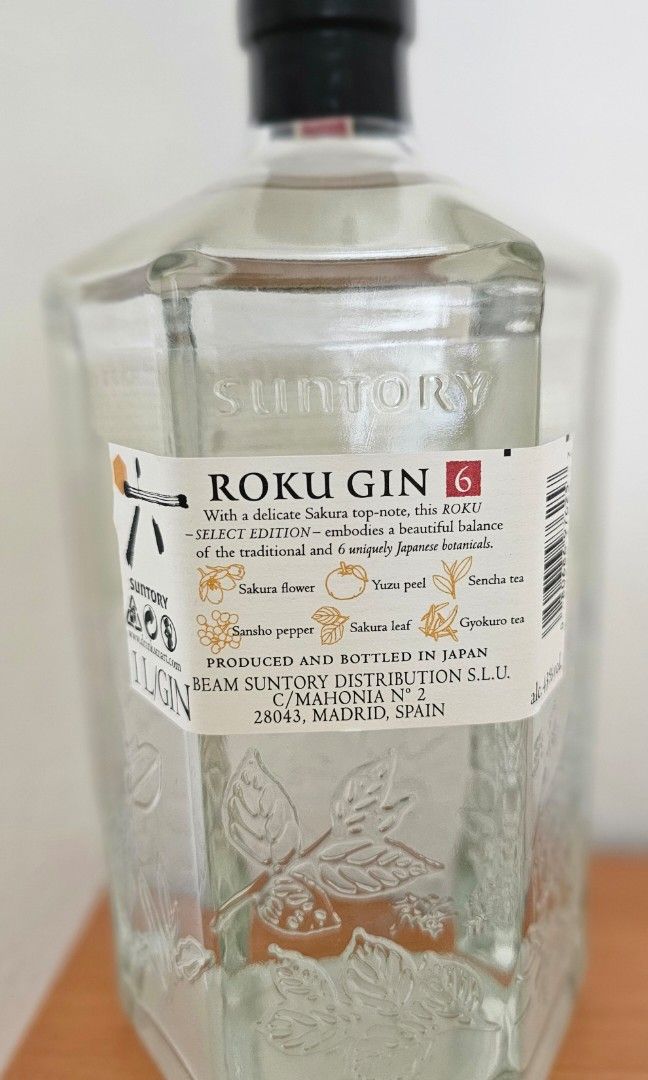 ROKU GIN 1 LITRE, Food & Drinks, Beverages on Carousell