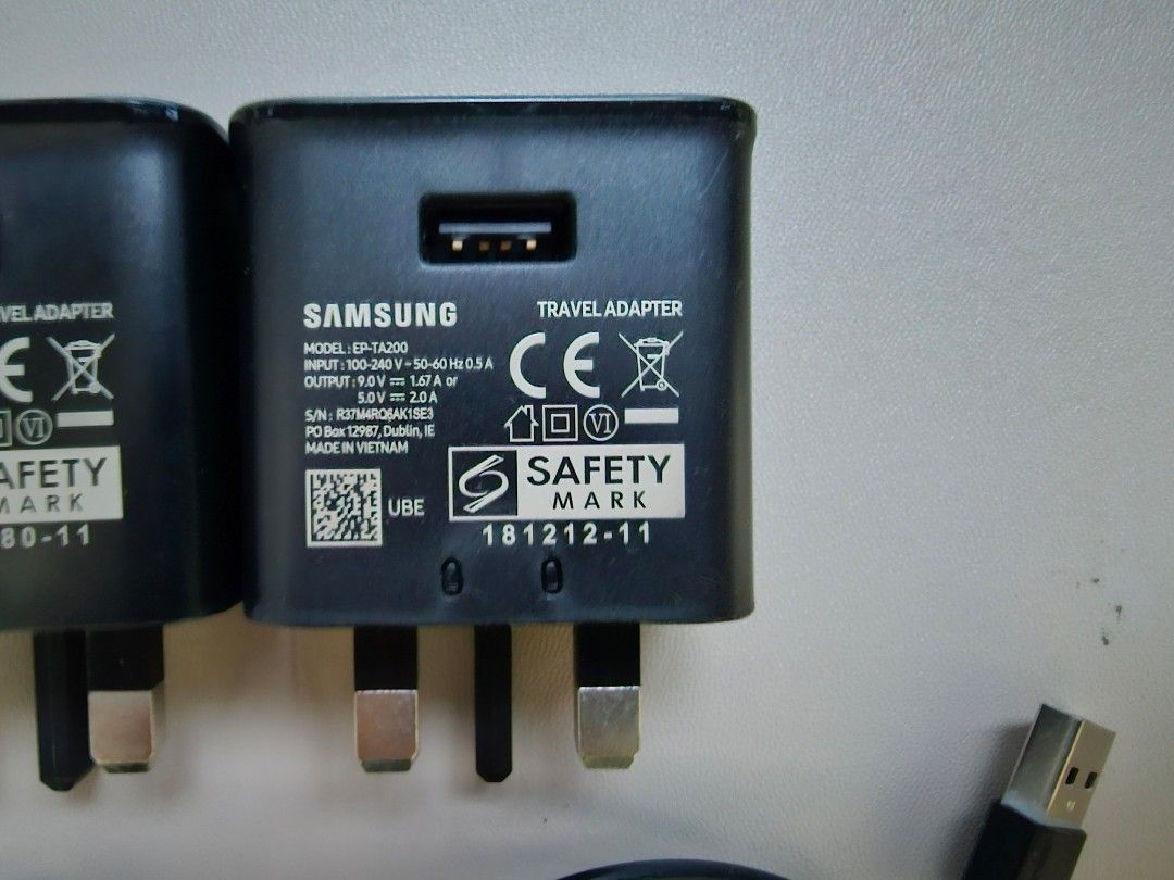 Samsung Adapter EP-TA200 (USB A), Mobile Phones & Gadgets, Mobile ...